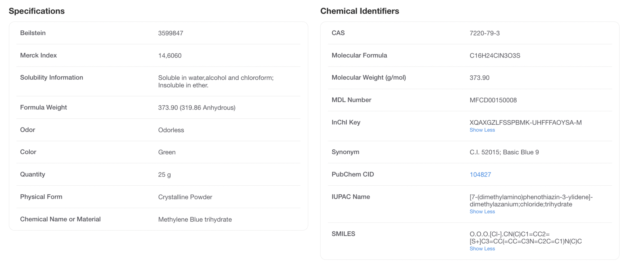 Methylene Blue Powder (USP/BP Grade) – mitolab